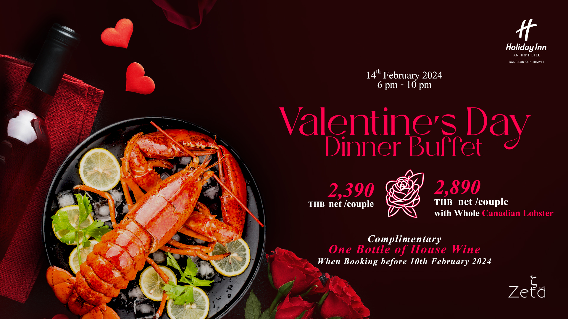 Valentine's Day Buffet at Zeta Cafe